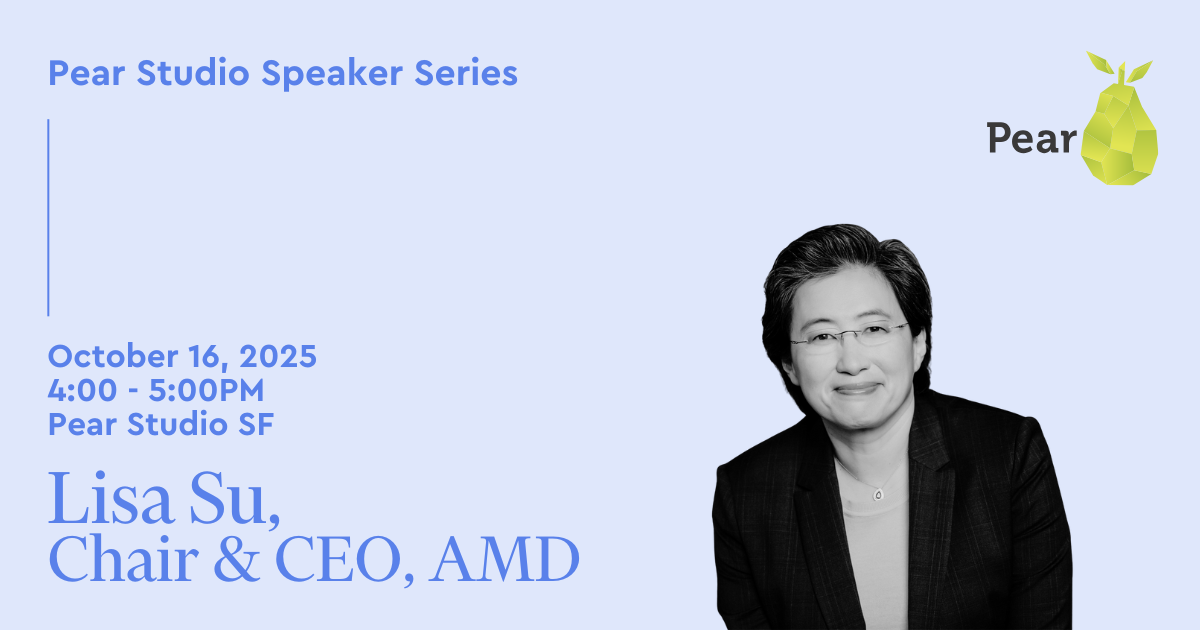 Pear Studio Speaker Series: Lisa Su, Chair and CEO at AMD